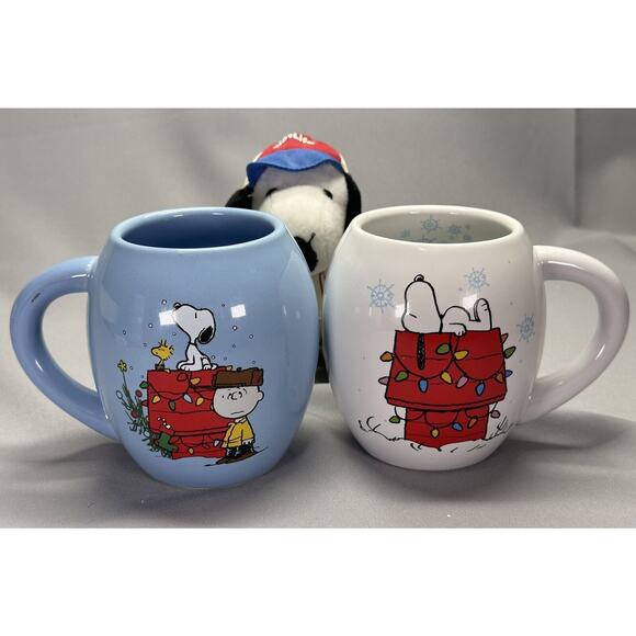 Unbranded | Dining | Vintage 23 2016 Snoopy Peanuts Mug Lot Of 2 Blue ...
